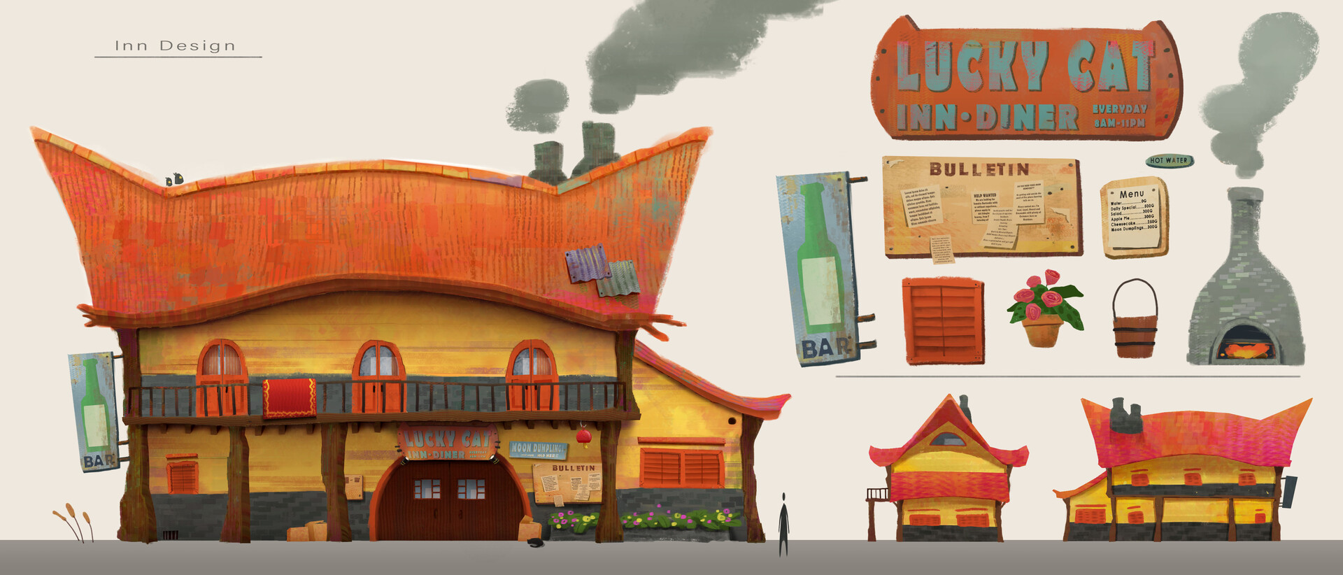 ArtStation - Lucky Cat Inn and Diner
