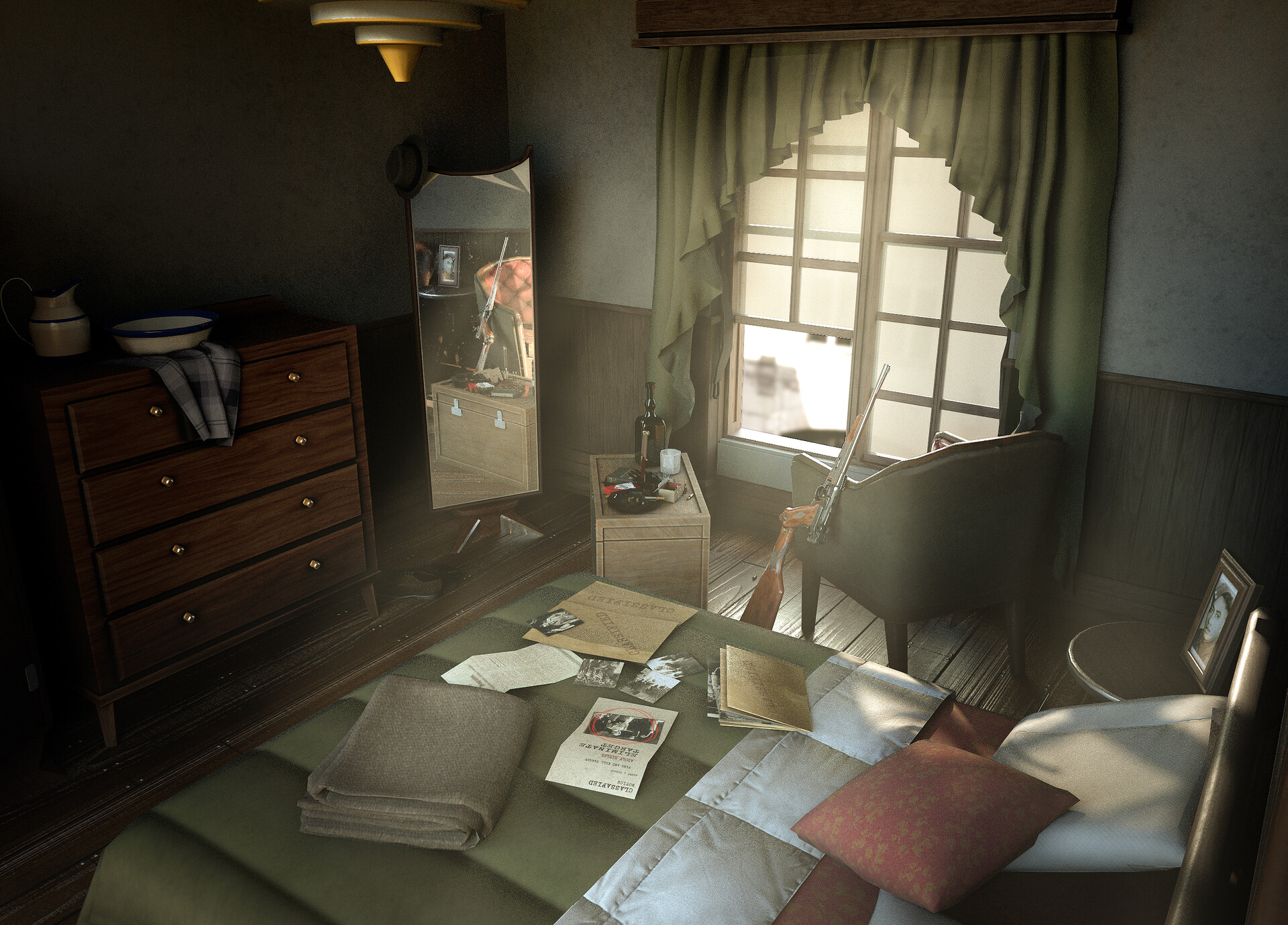 Tarsha Schaller - World War 2 German Bedroom Environment