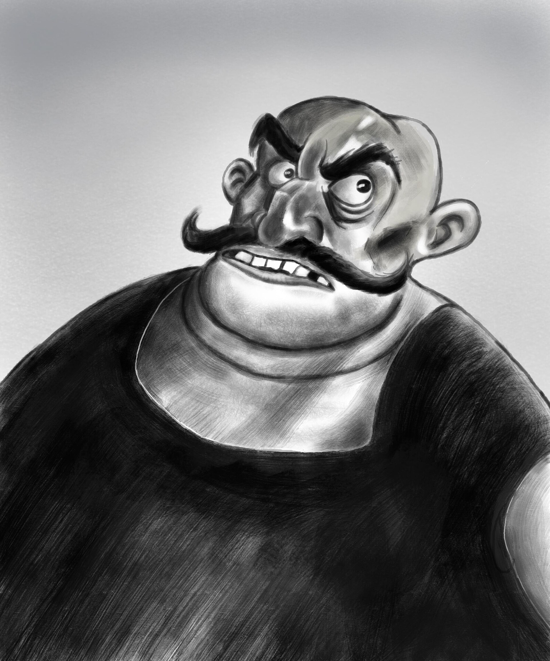 ArtStation - The angry man