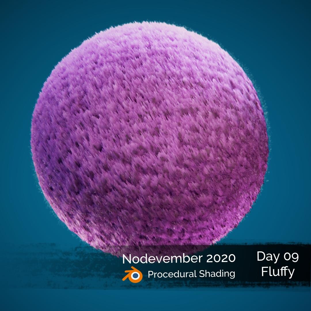 ArtStation - Smooshy! 🧶 Nodevember Day 09 🐈 - Fluffy