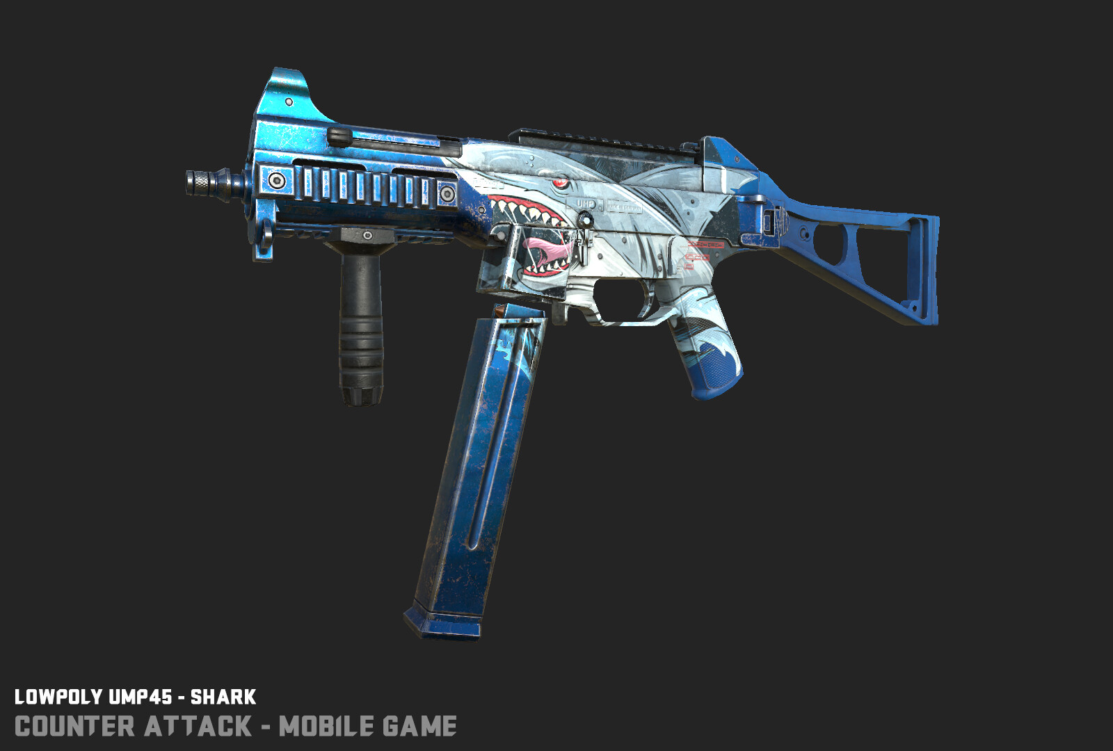 Ivan Yosifov - UMP45 Shark Skin - Mobile FPS Weapon