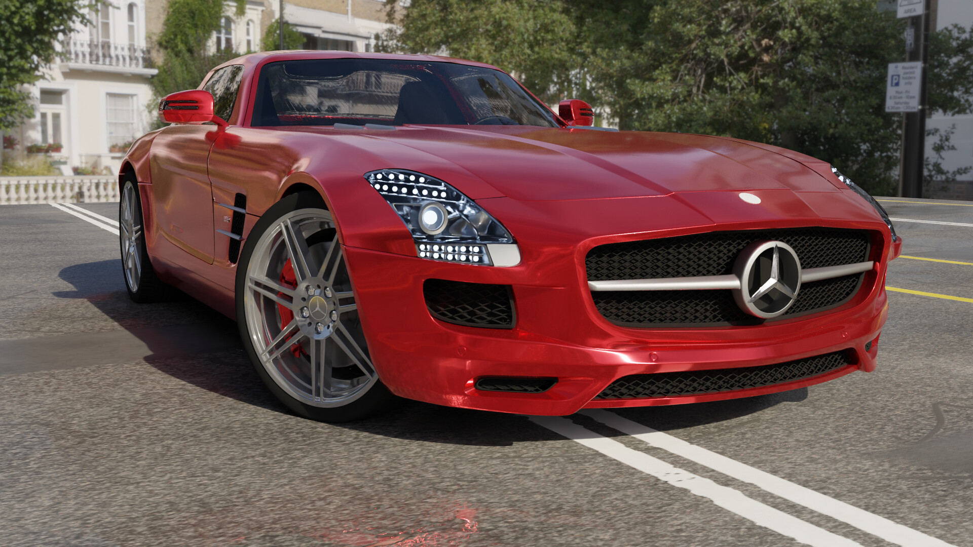 ArtStation - Mercedes SLS replica