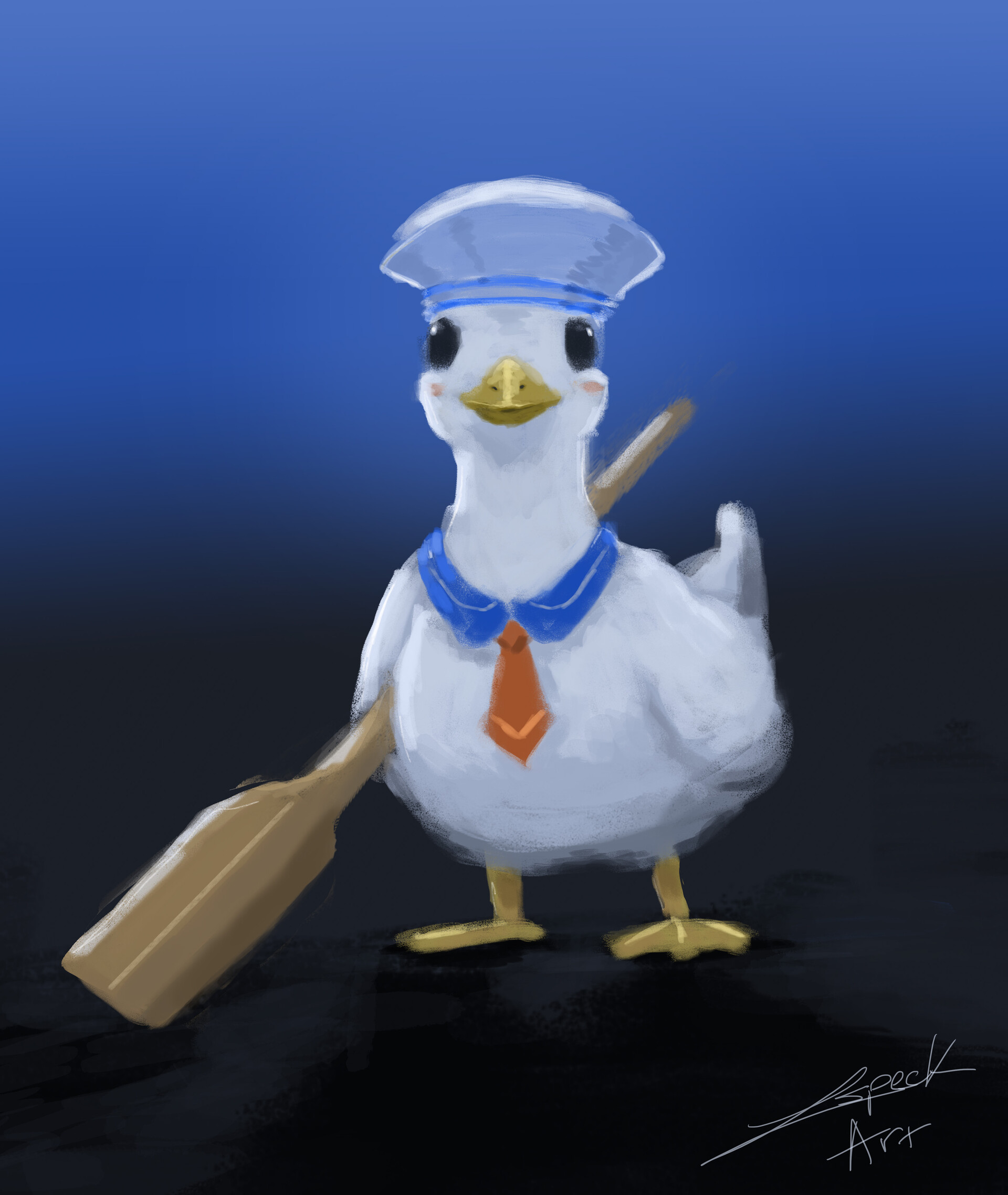 ArtStation - A brave duck