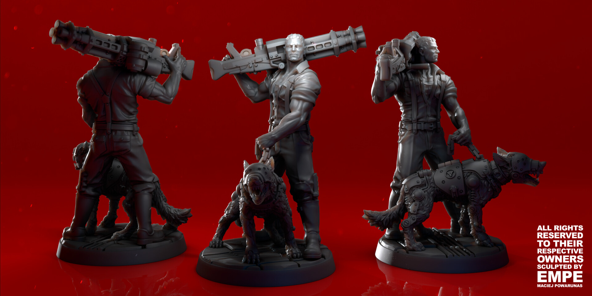 ArtStation - Wolfenstein the boardgame - named characters.