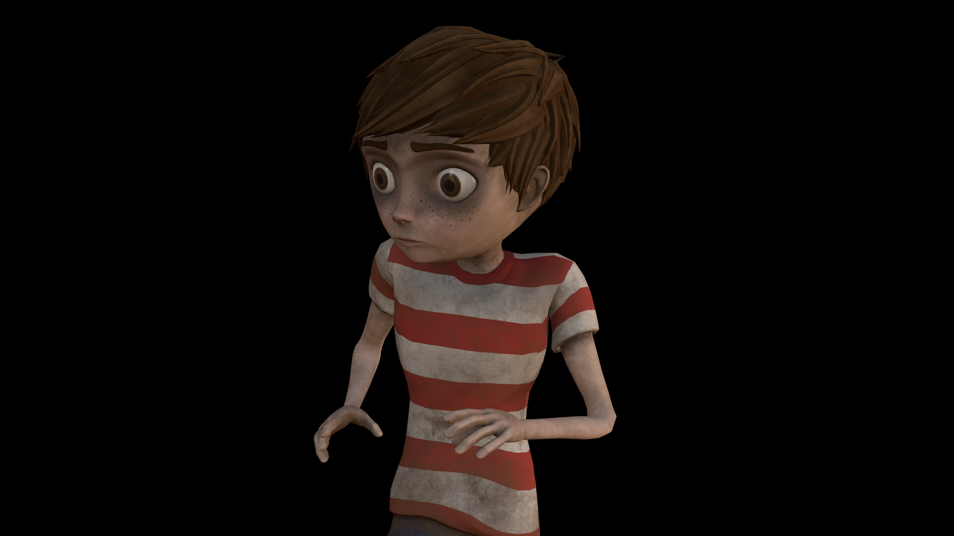 ArtStation - Stylized child horror atmosphere