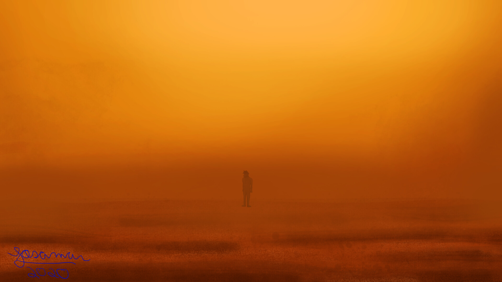 ArtStation - Loneliness (inspired by Blade Runner 2049)