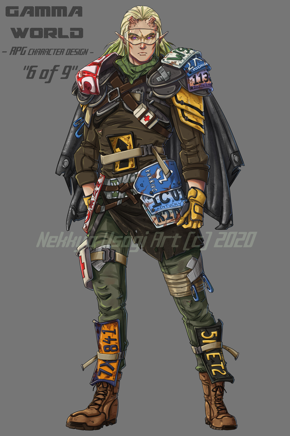 Nekkyo Usagi - Commission - Gamma World Character Designs