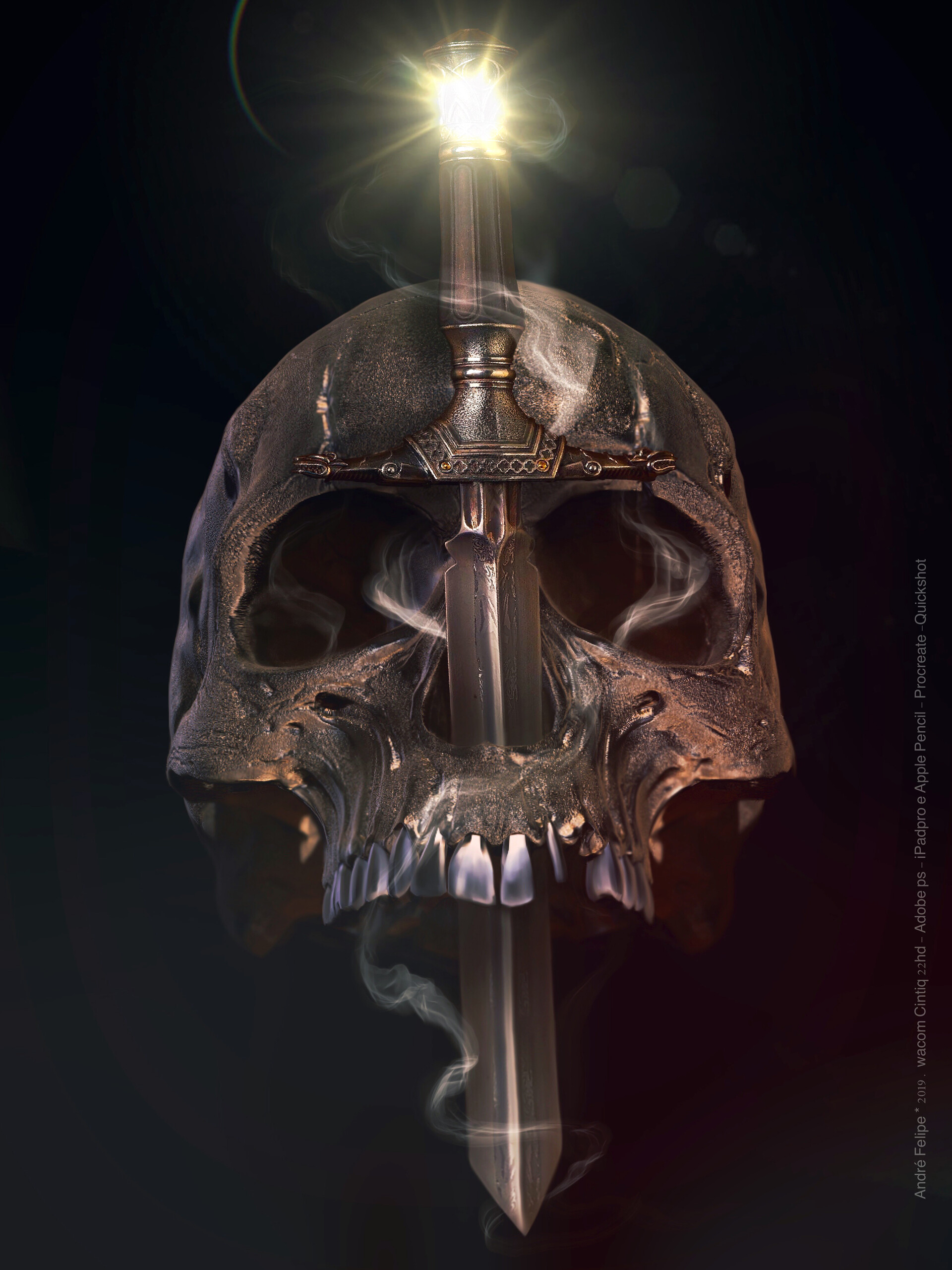 ArtStation - skull Sword