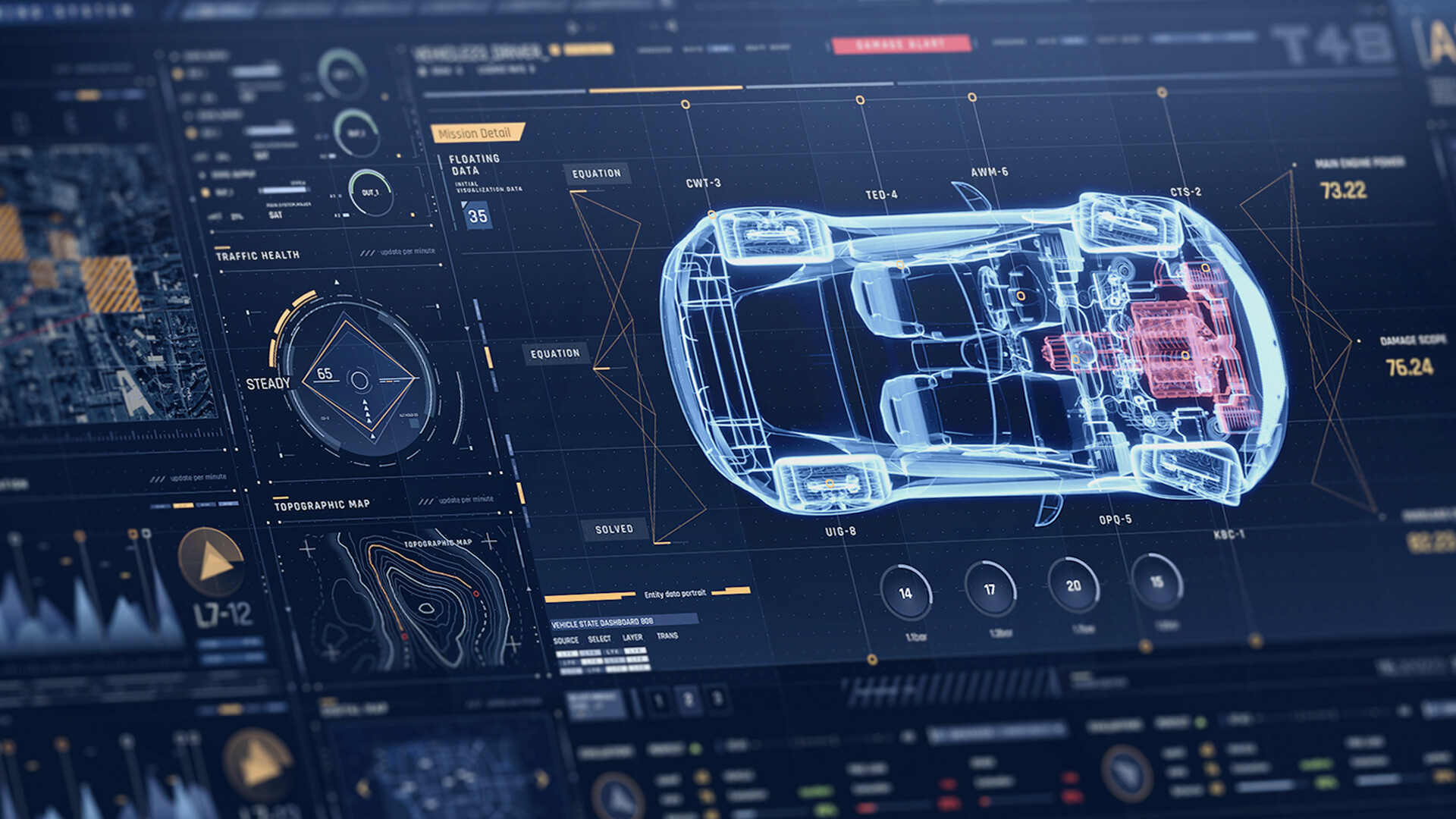 ArtStation - 2020-Smart Traffic FUI Screen Graphics