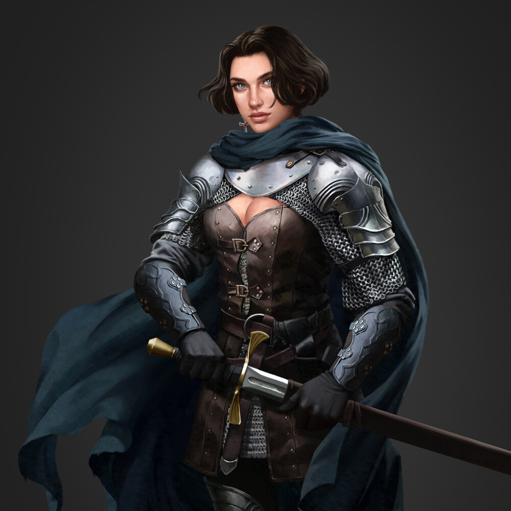 ArtStation - female knight