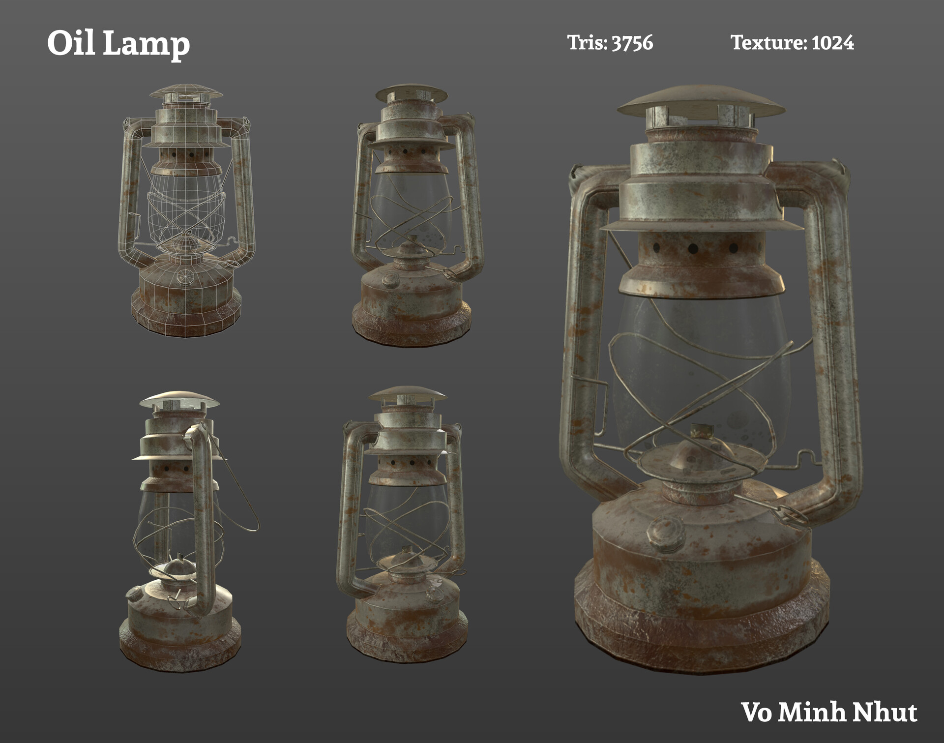 ArtStation - Oil Lamp