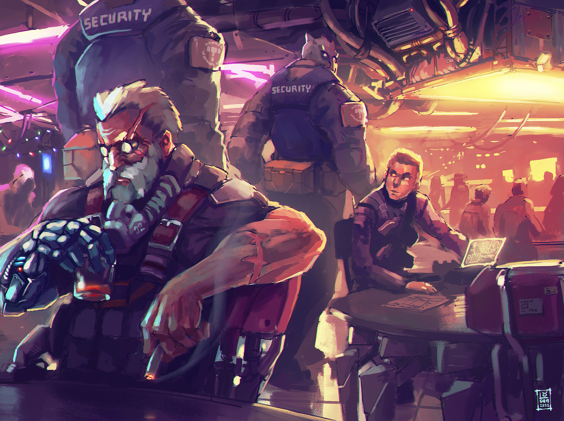 ArtStation - bar scene