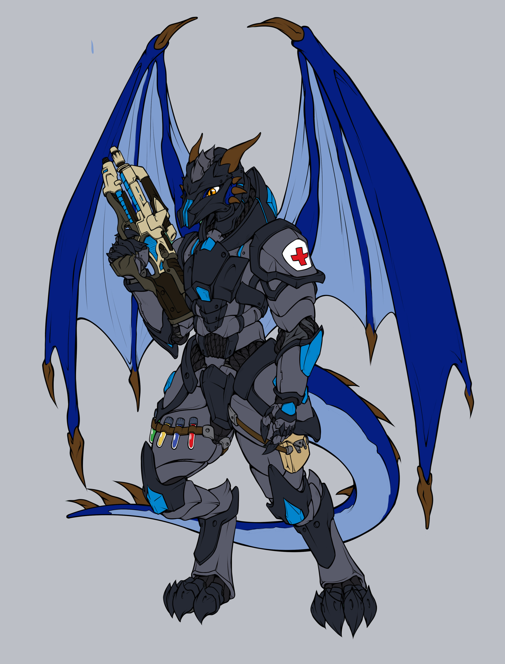 Anthro Dragon Soldier