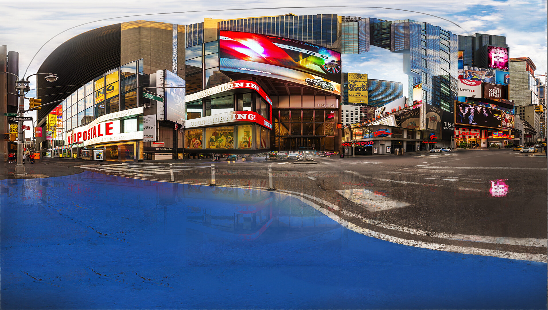 ArtStation - Collage from a spherical Times Square panorama shot