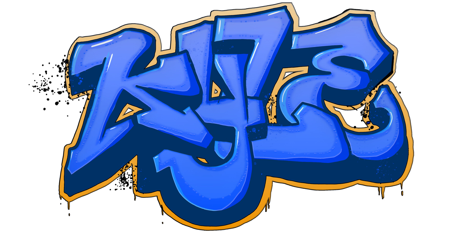 how to draw kyle in graffiti