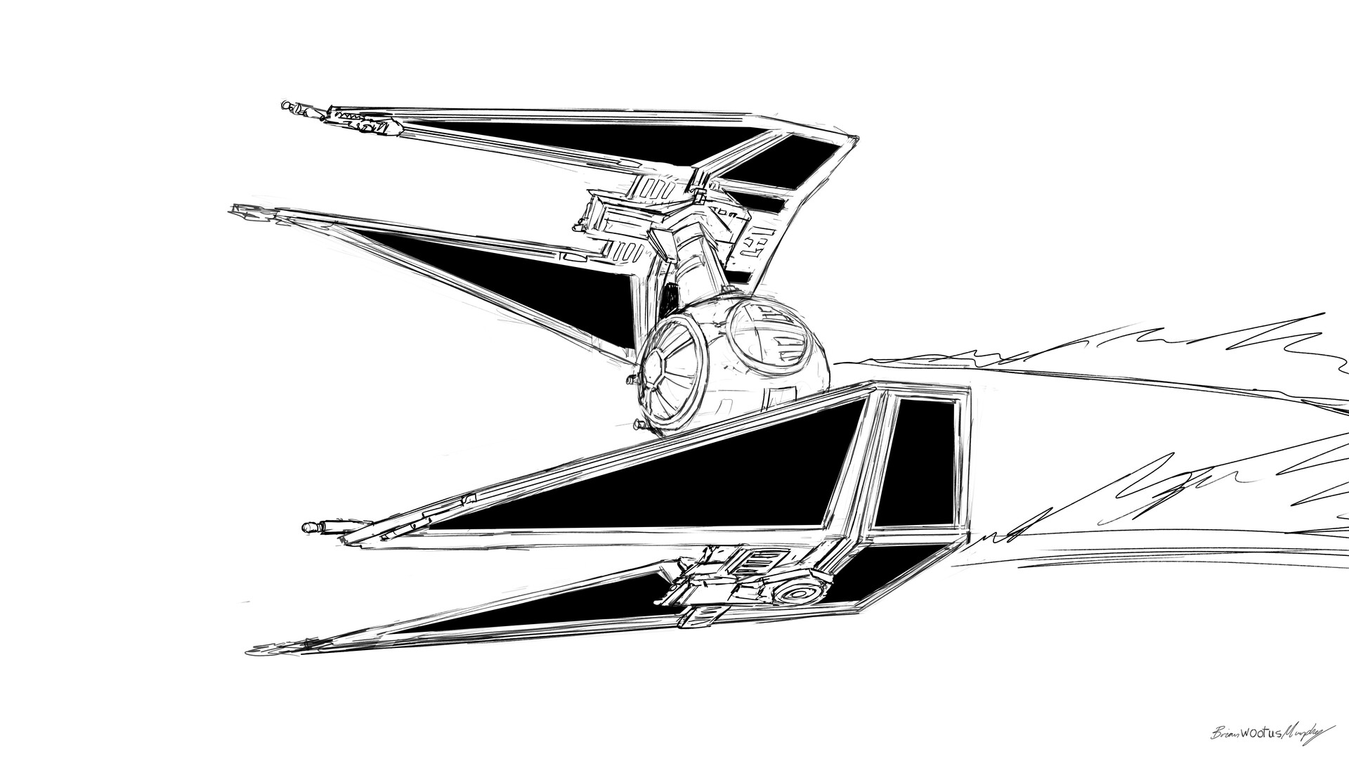 tie fighter coloring pages
