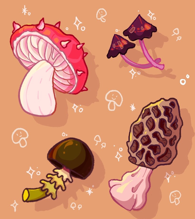 ArtStation - Mushroom Object Design