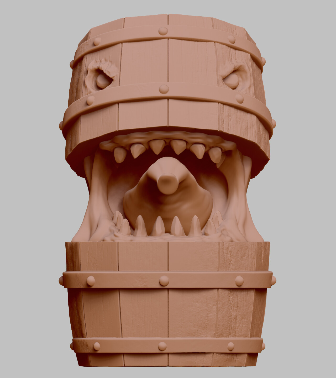 ArtStation - Barrel Mimic (s) - Miniature