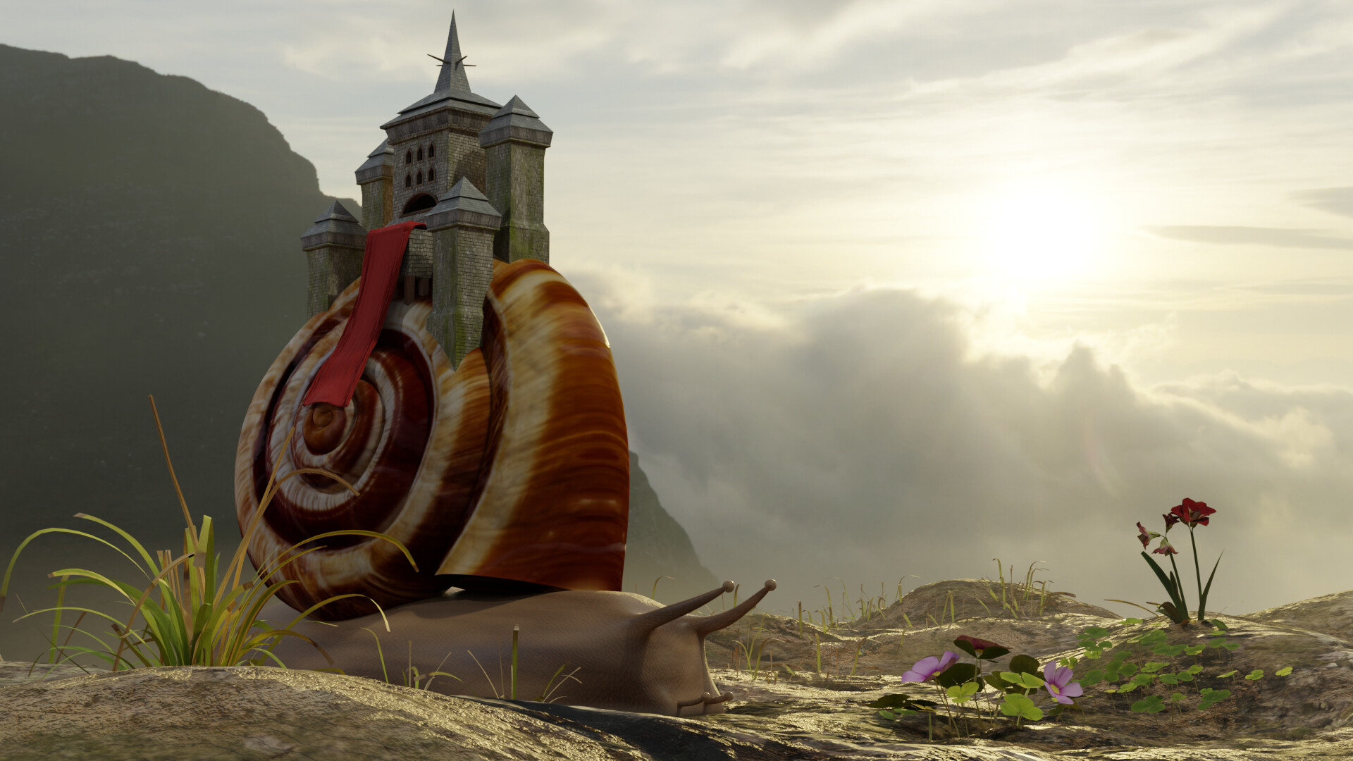 ArtStation - Moving Castle on a Snail