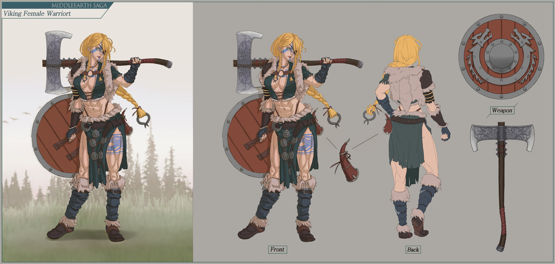 ArtStation - Viking woman warrior