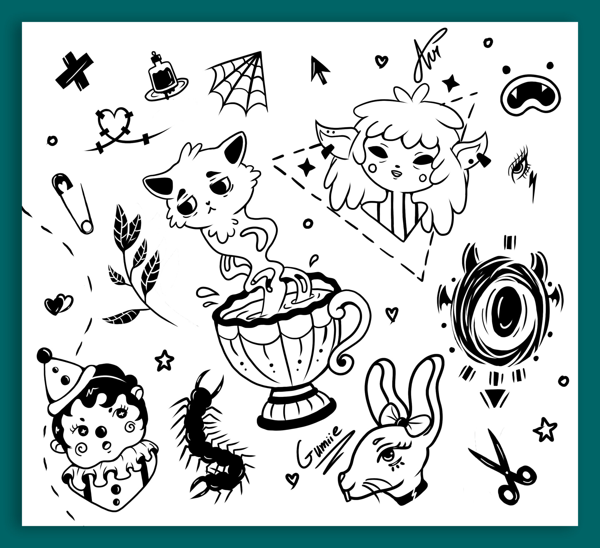 ArtStation - Tattoo sheet