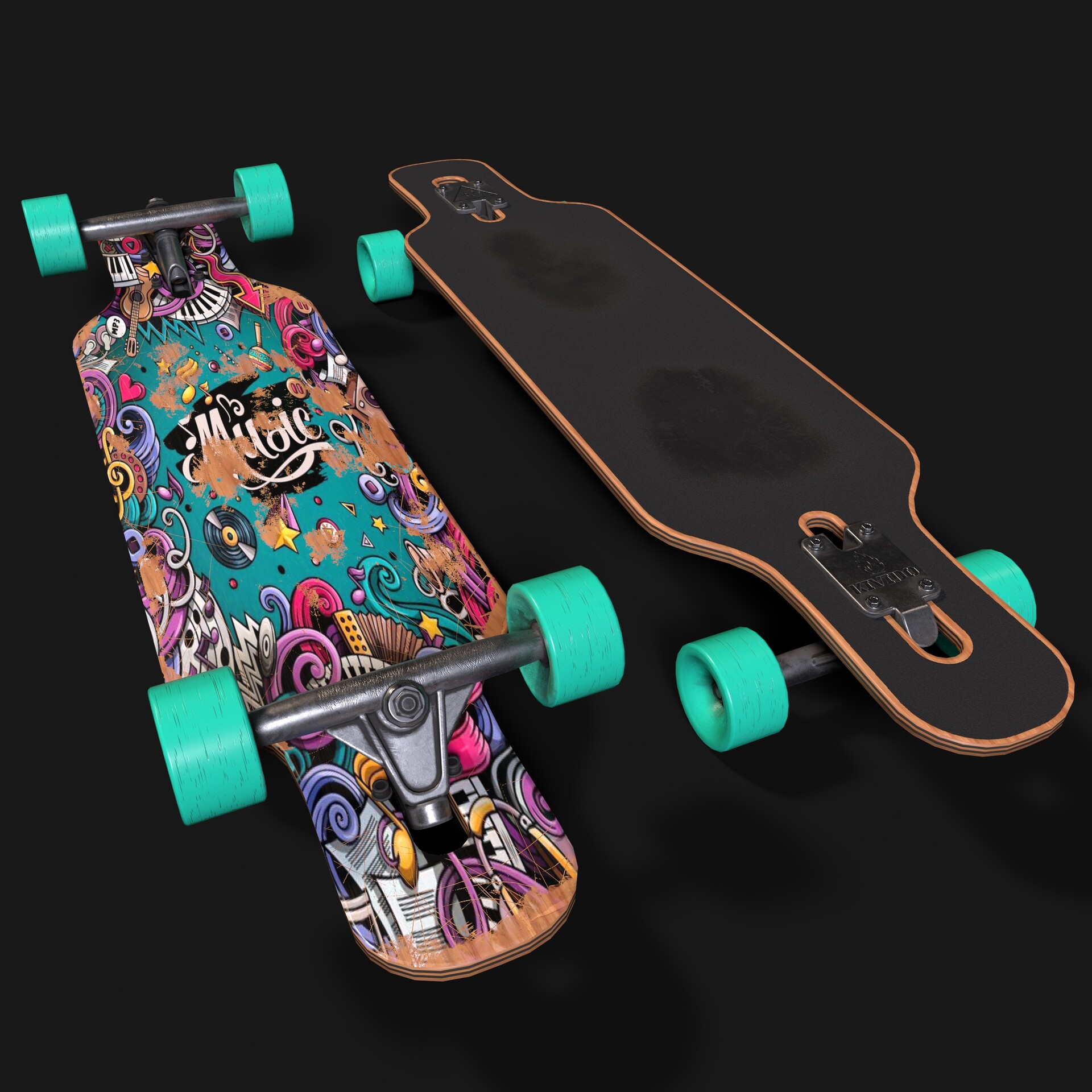 ArtStation - Longboard (Game Rady)