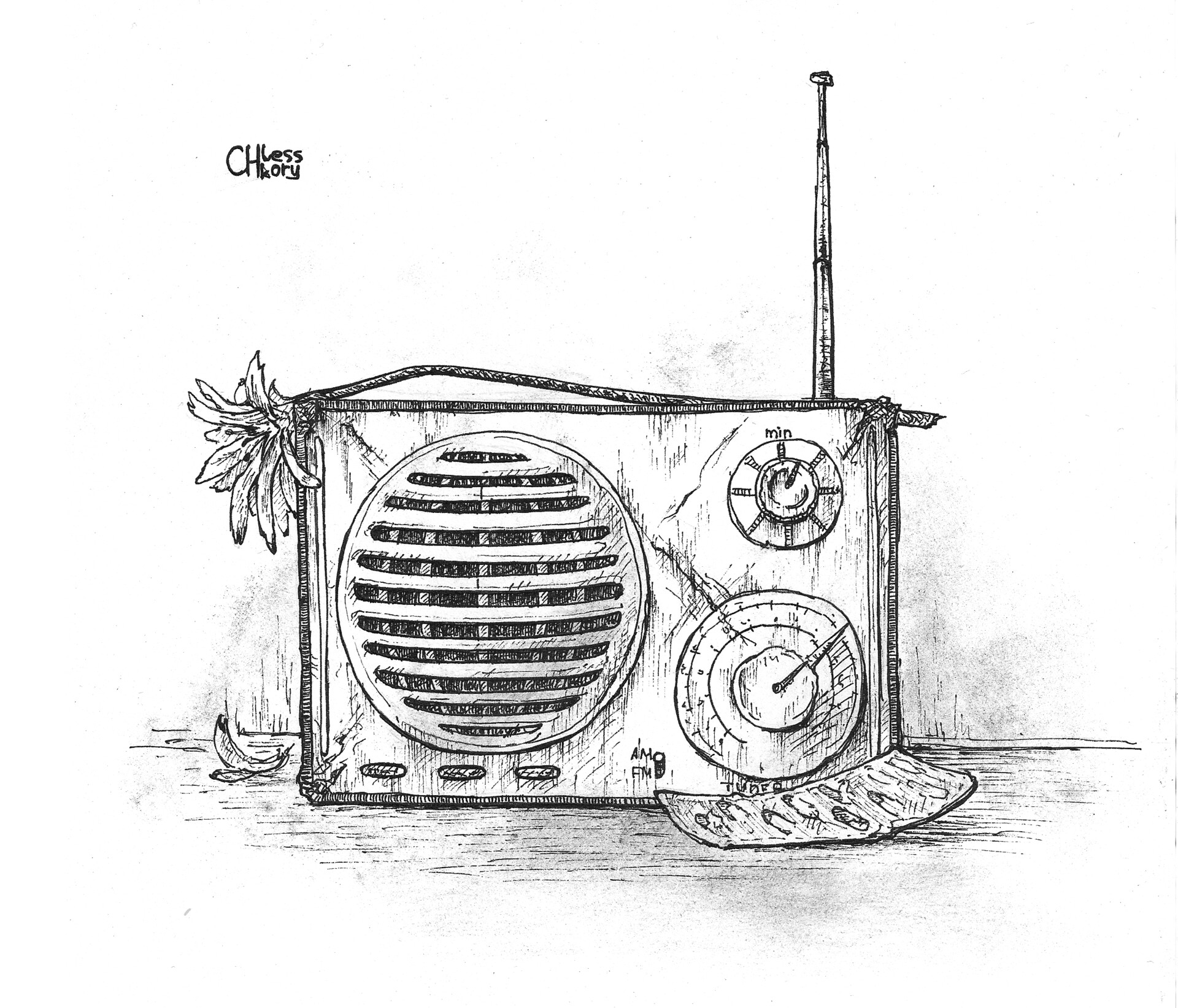 ArtStation - Inktober 2020: Radio+Scratch