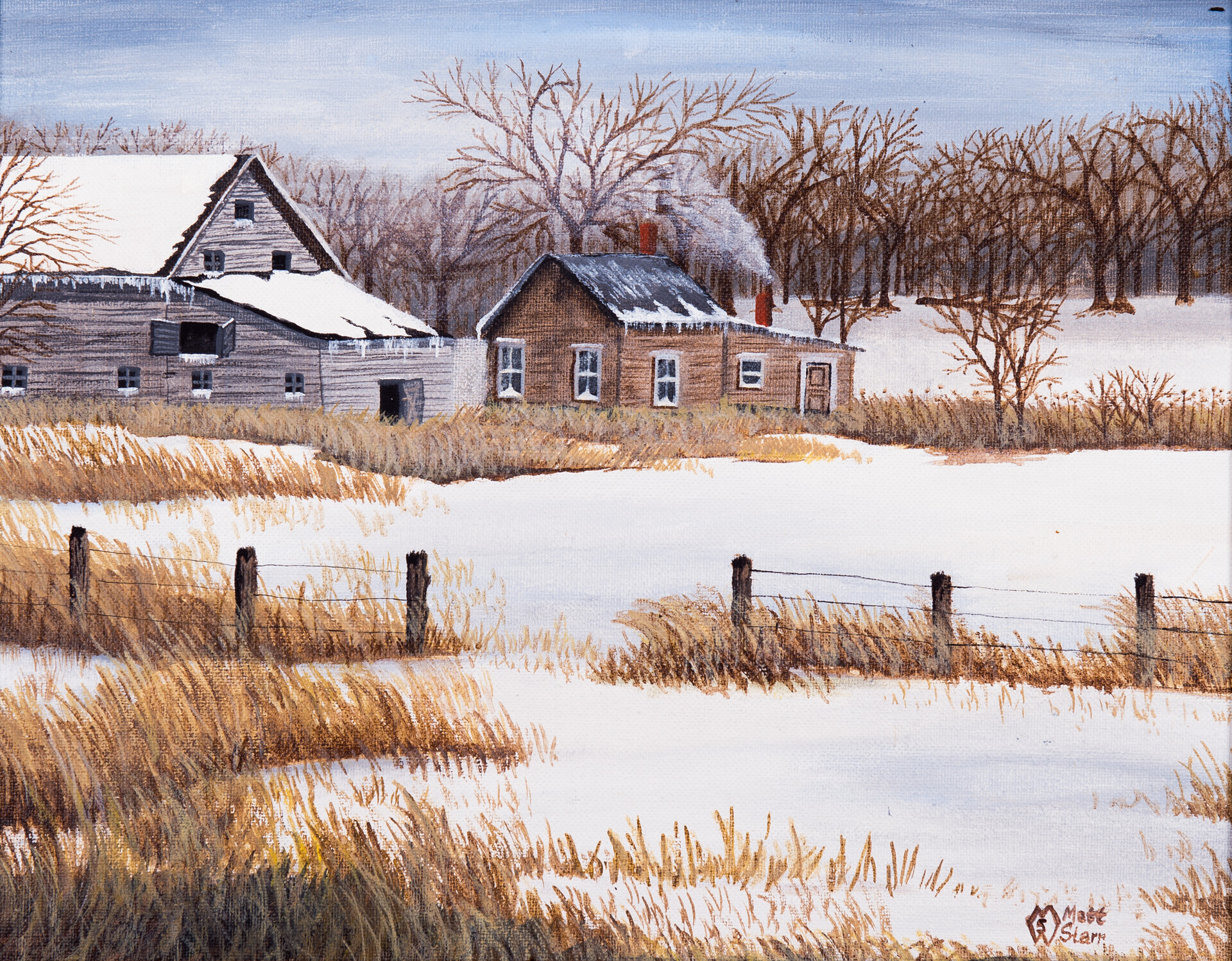 ArtStation - Snow storm at the farm