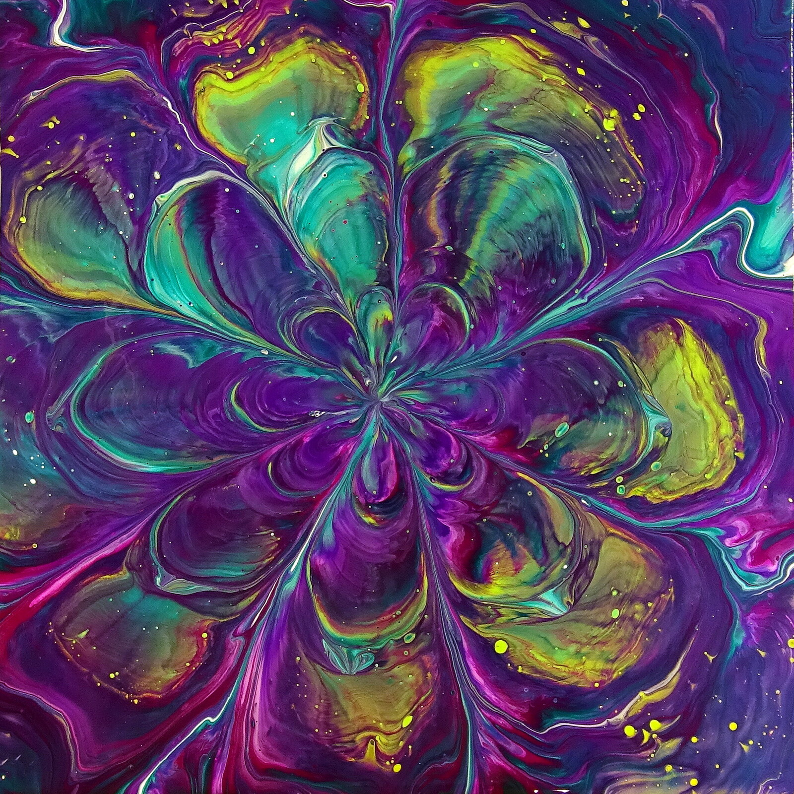 Fiona Art - LEAKY CUP ~ Acrylic pour painting ~ Fluid art ~ Liquid art ...