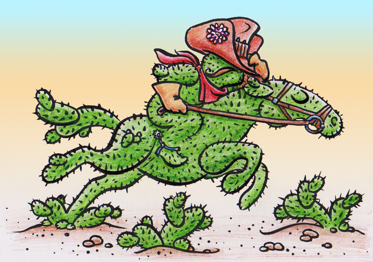 ArtStation - Illustration "cactus Ranger"