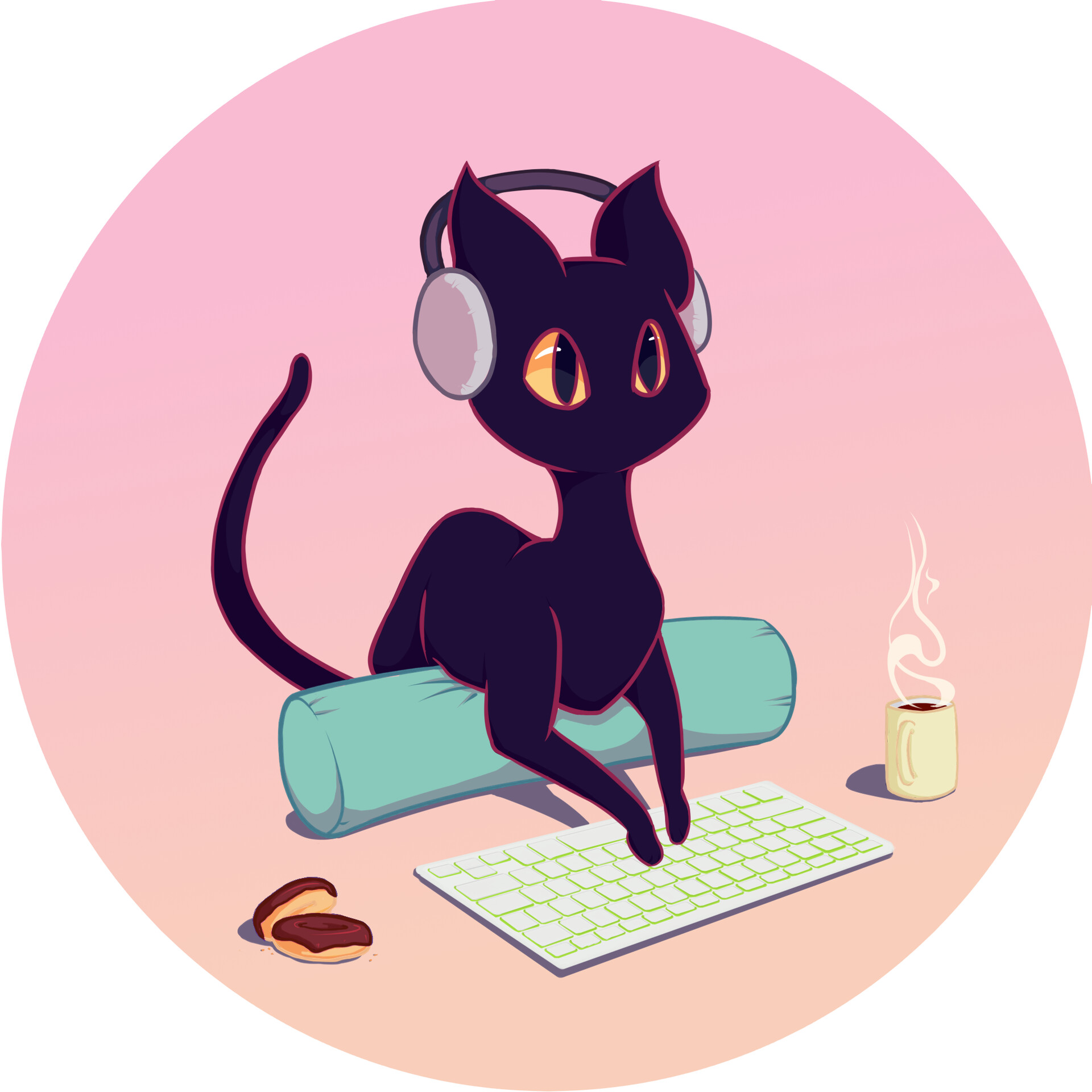 ArtStation - Gamer Cat