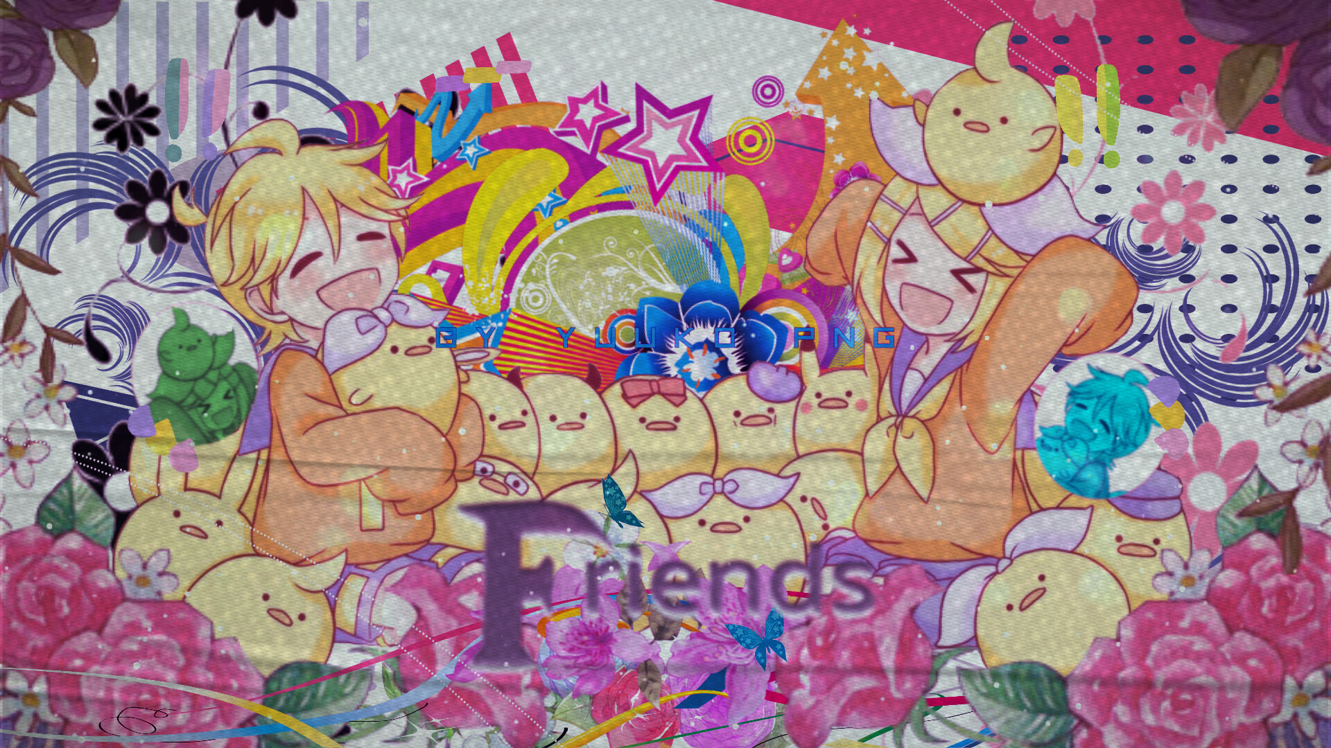 ArtStation - Wallpaper anime friends