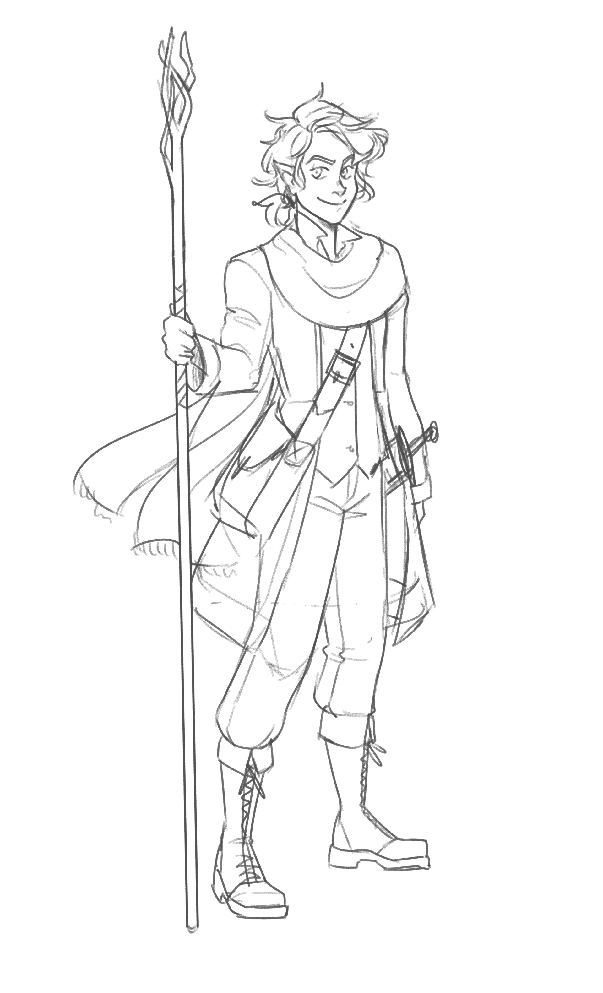 Weronika Zieziulewicz - Adlen - D&D Half-elf Sourcerer Design