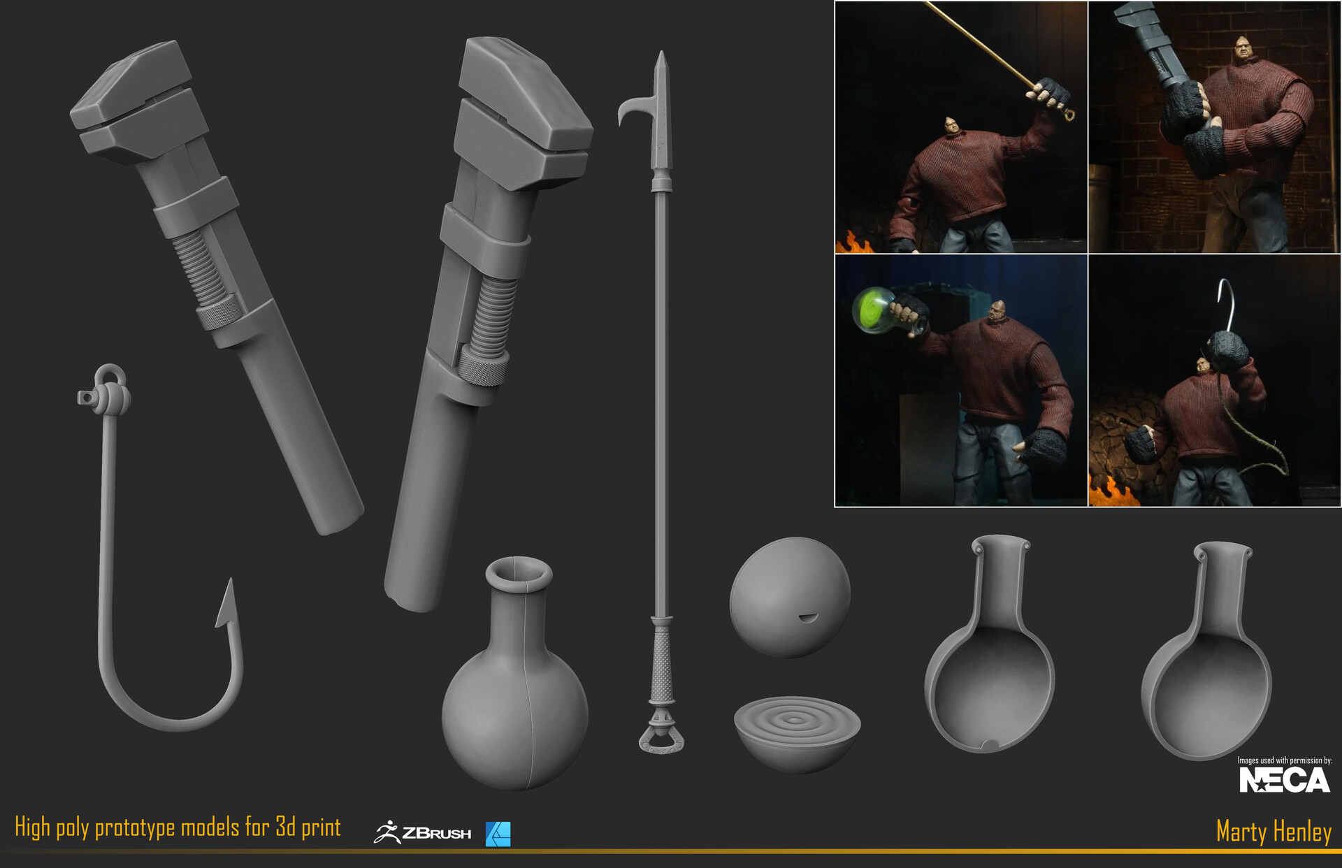 Marty Henley - Puppet Masters "Pin Head" Accessories-NECA