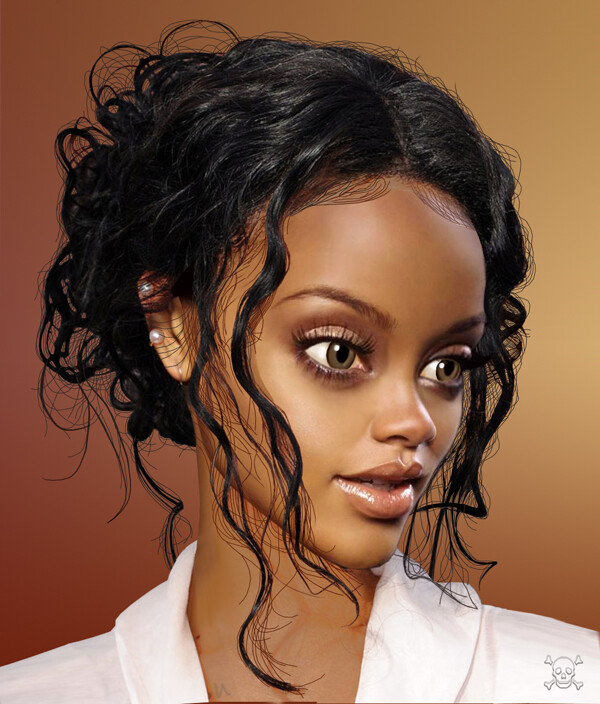 ArtStation - Rihanna Portrait