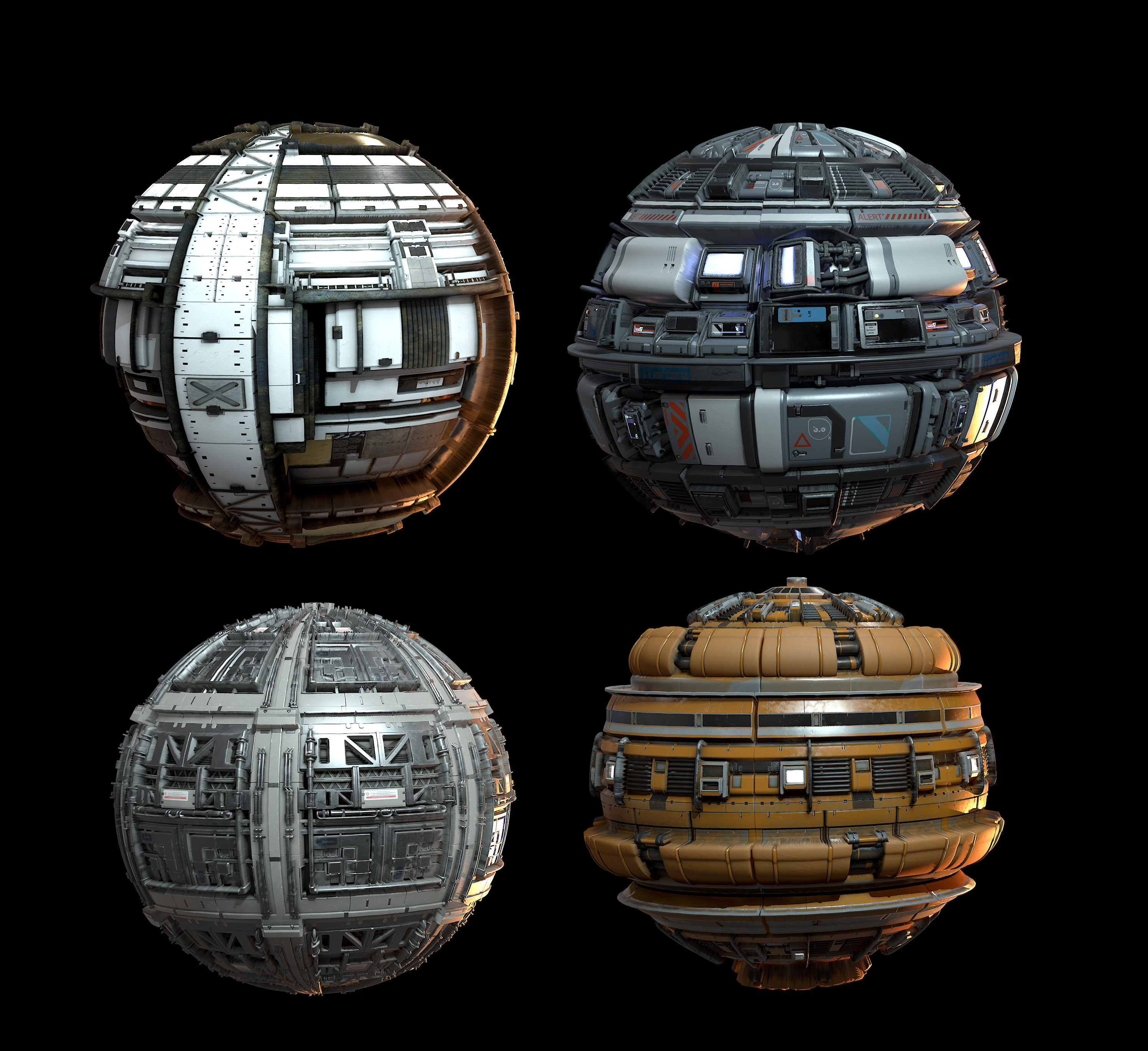 Tyler Smith - Sci Fi Hard Surface Materials Trim Sheet