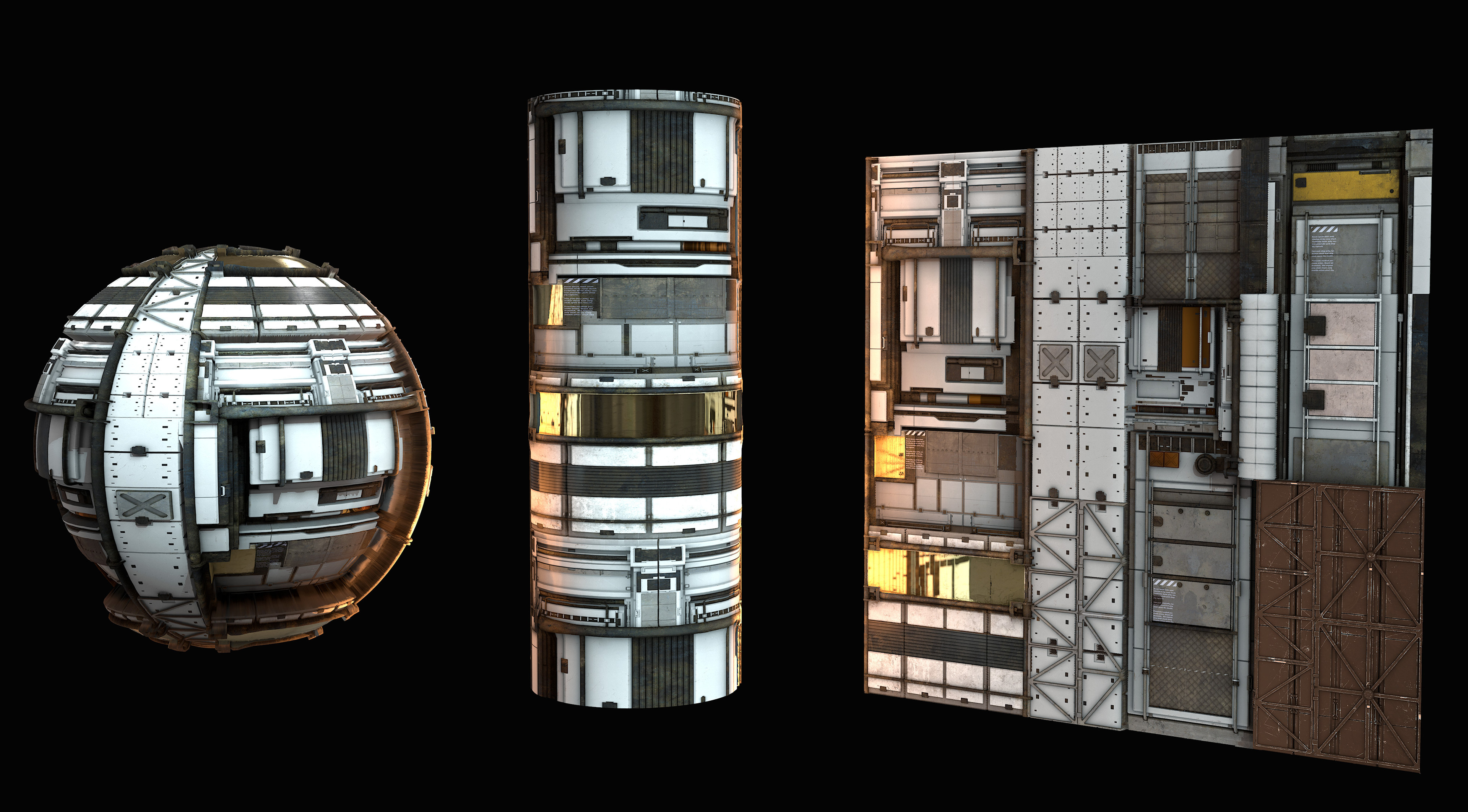 Tyler Smith - Sci Fi Hard Surface Materials Trim Sheet