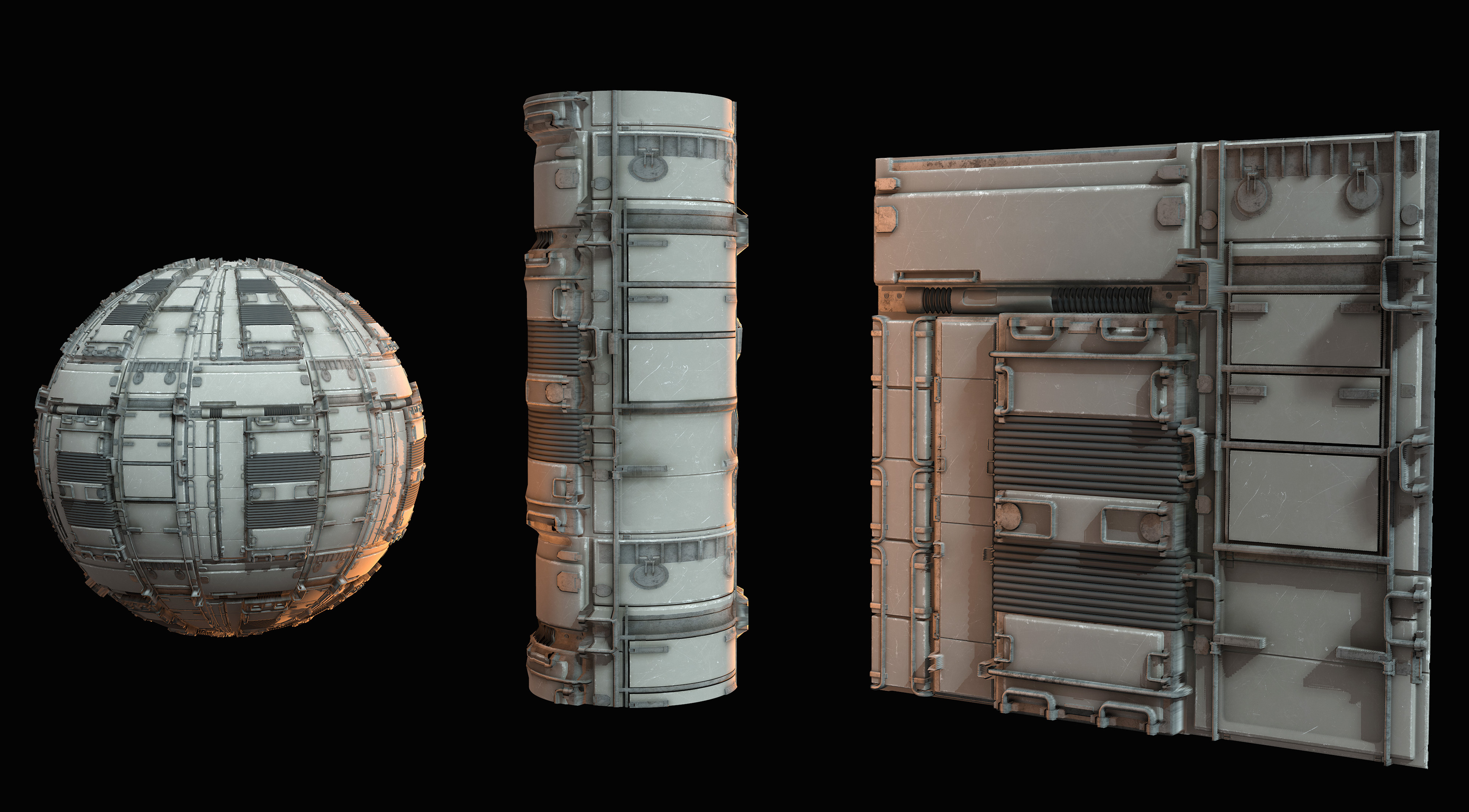 Tyler Smith - Sci Fi Hard Surface Materials Trim Sheet