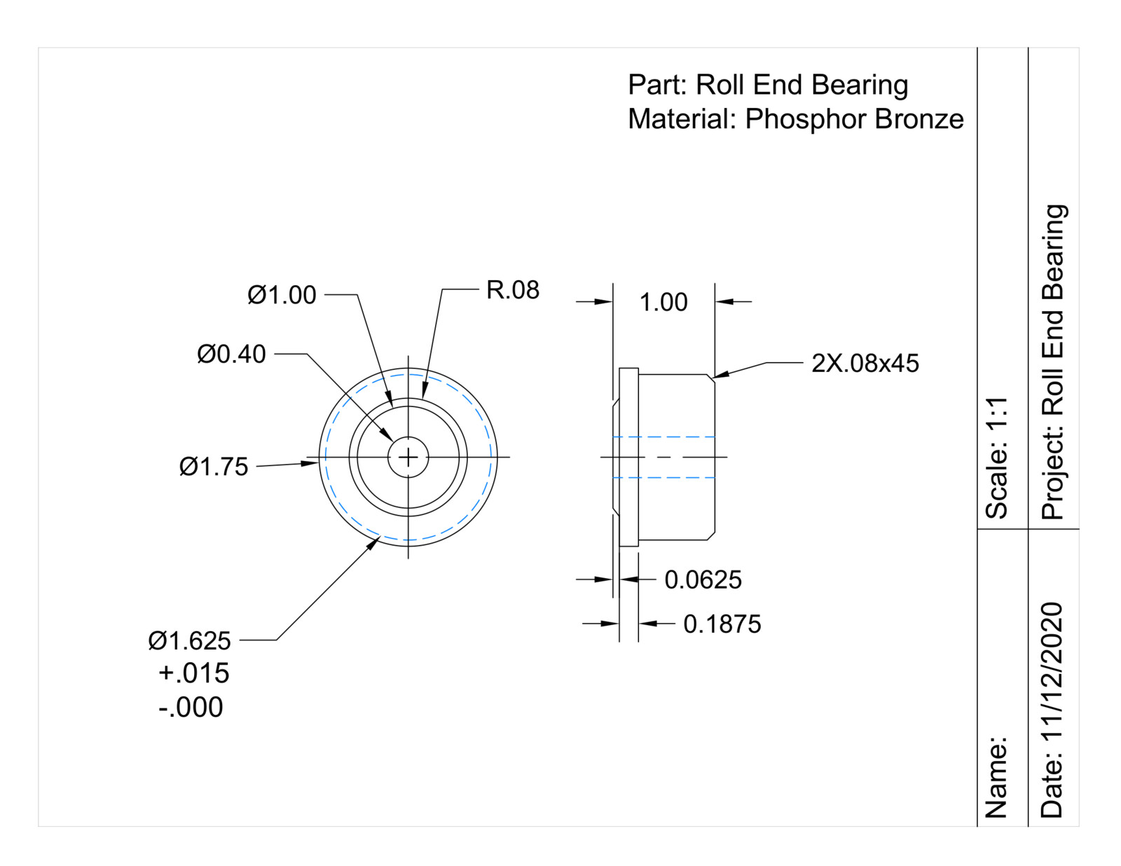 Nick Linkey - Roll End Bearing Layout
