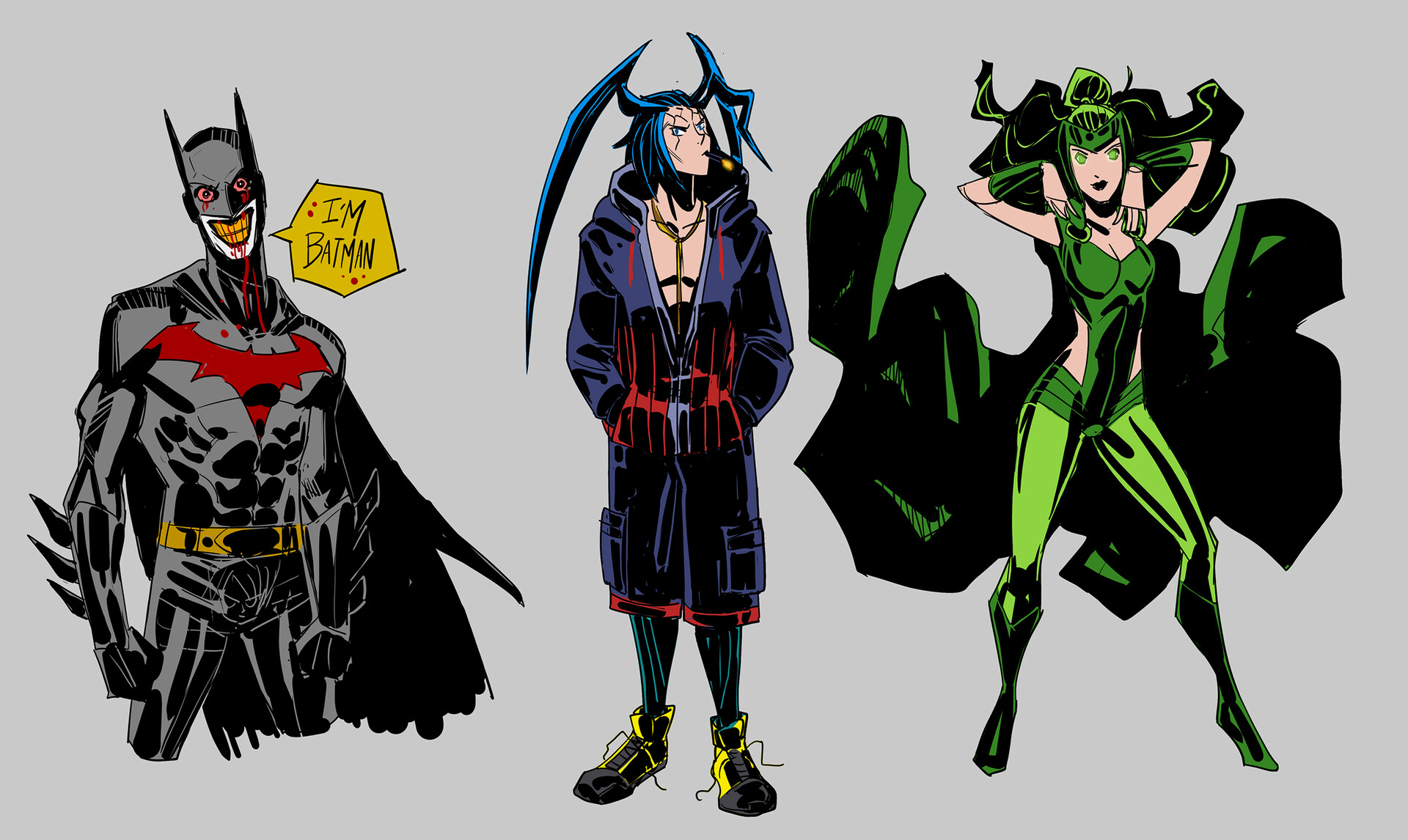 ArtStation - Batman and friends