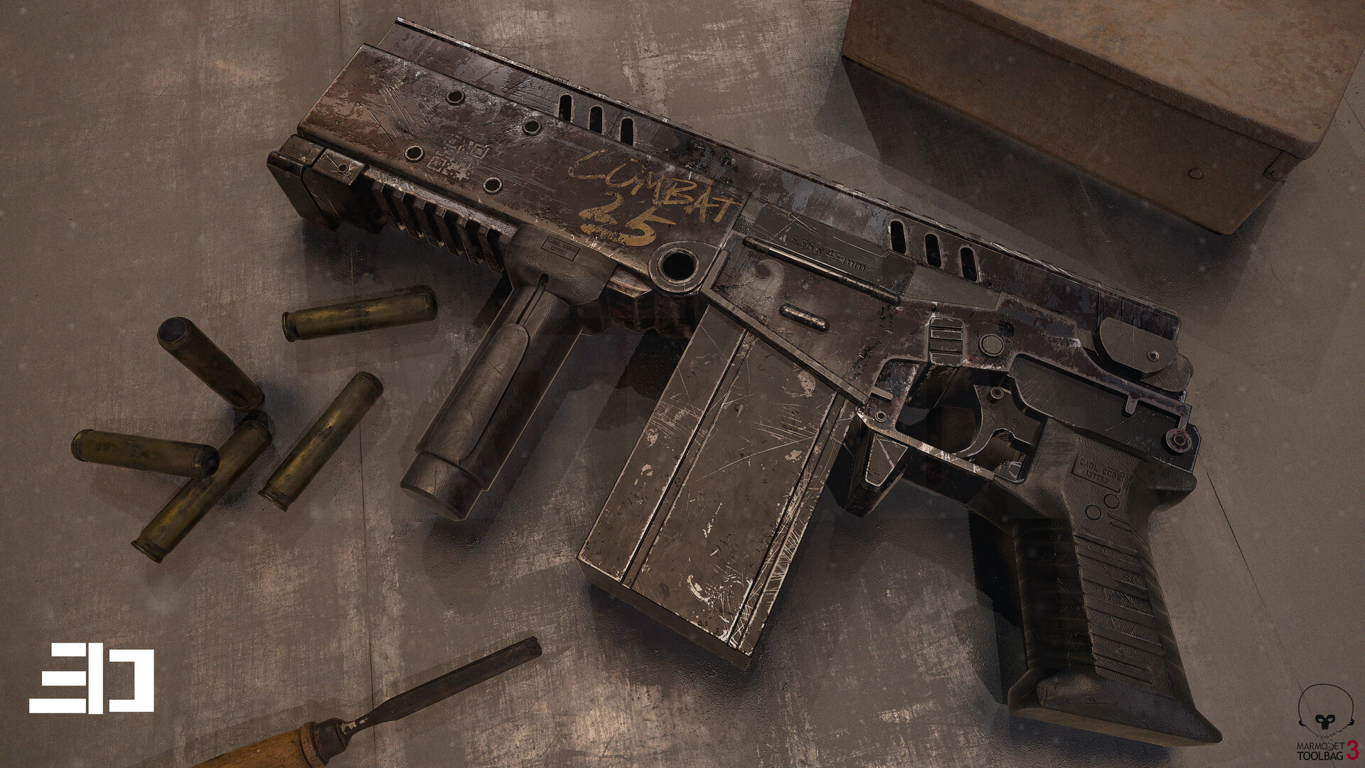 ArtStation - Combat 25 AR Rifle