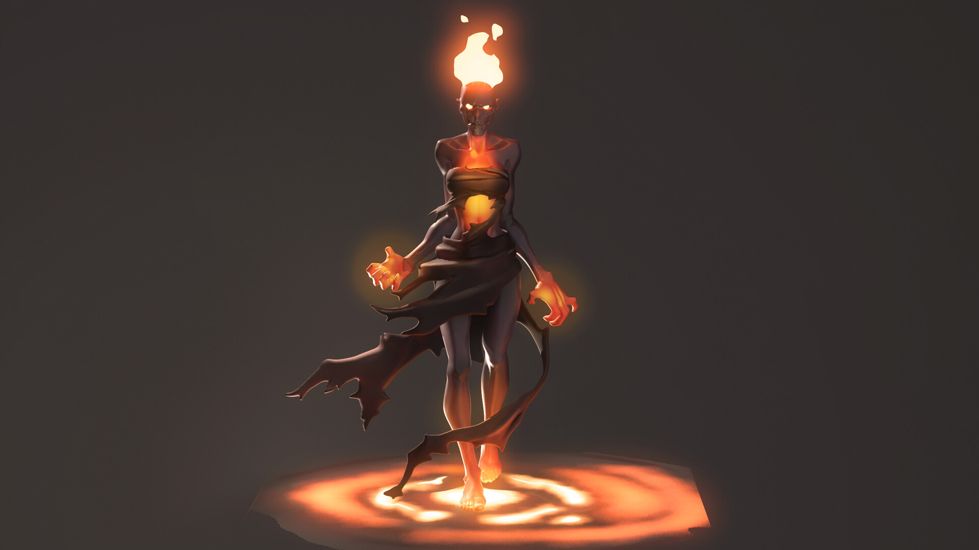 ArtStation - Burning Witch