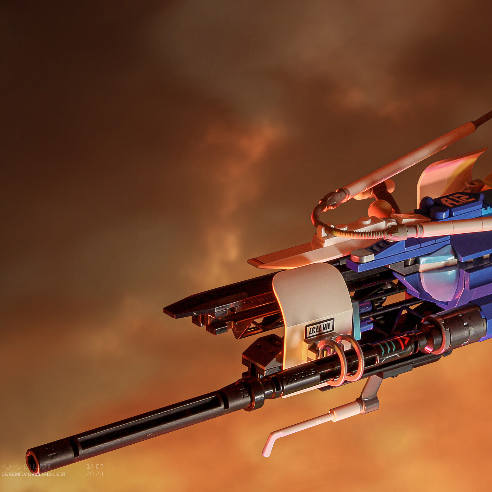 Pierre-E. FIESCHI - 'Dragonfly' Command Cruiser (Physical Model)