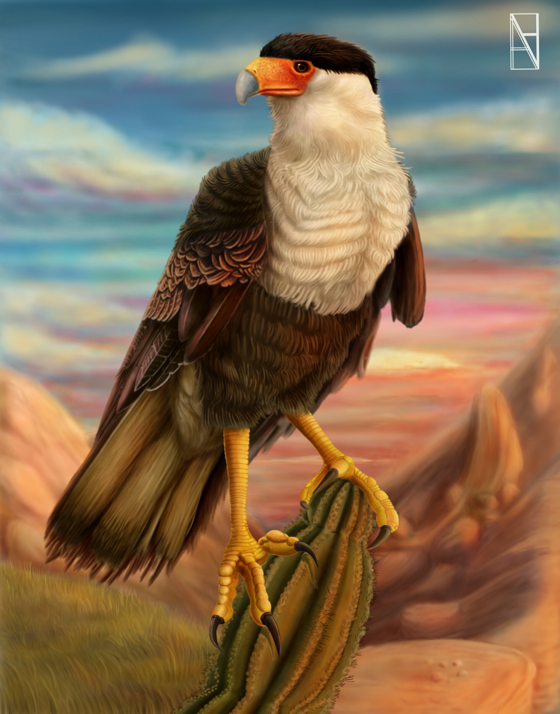 ArtStation - Carcará bird of prey
