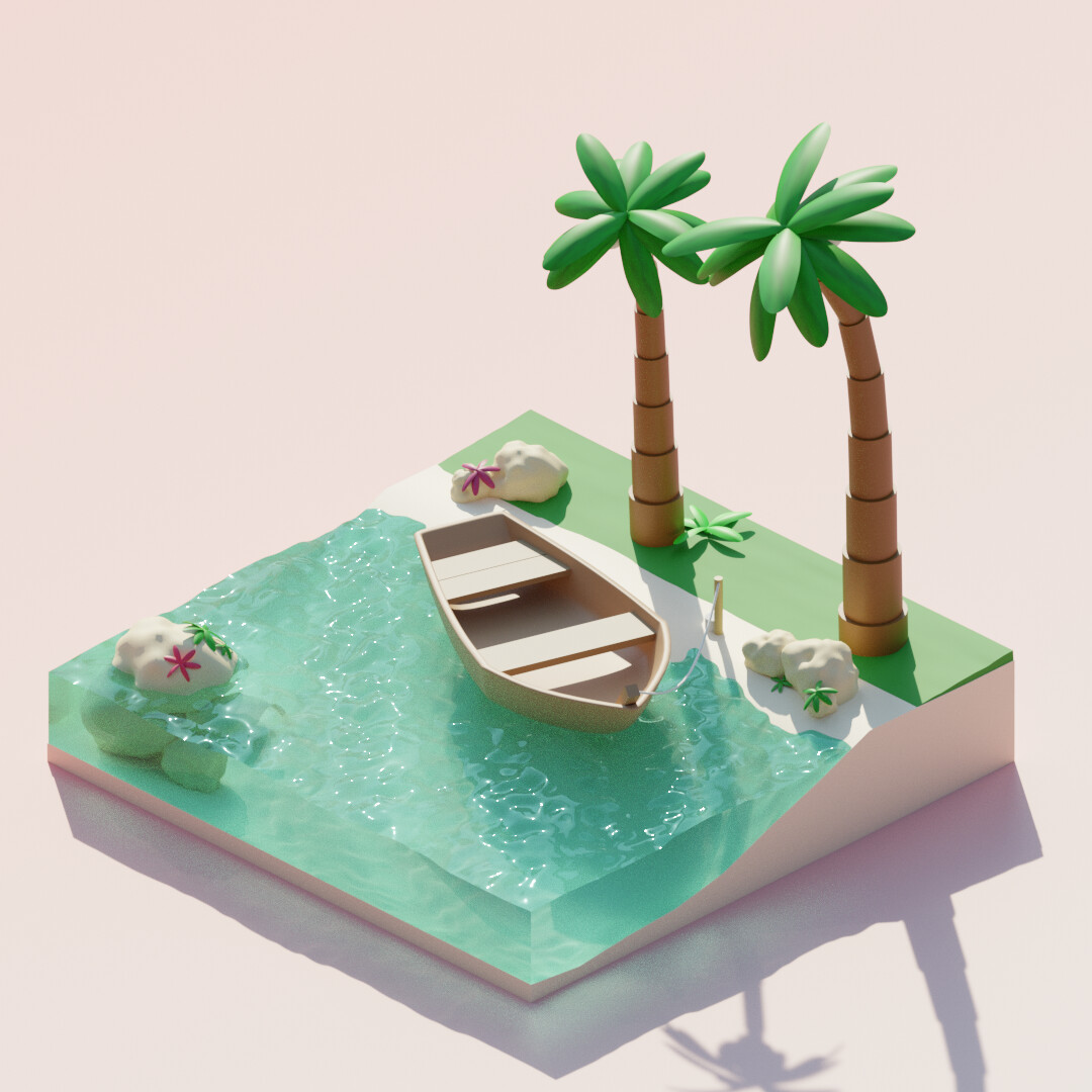 ArtStation - tropical island