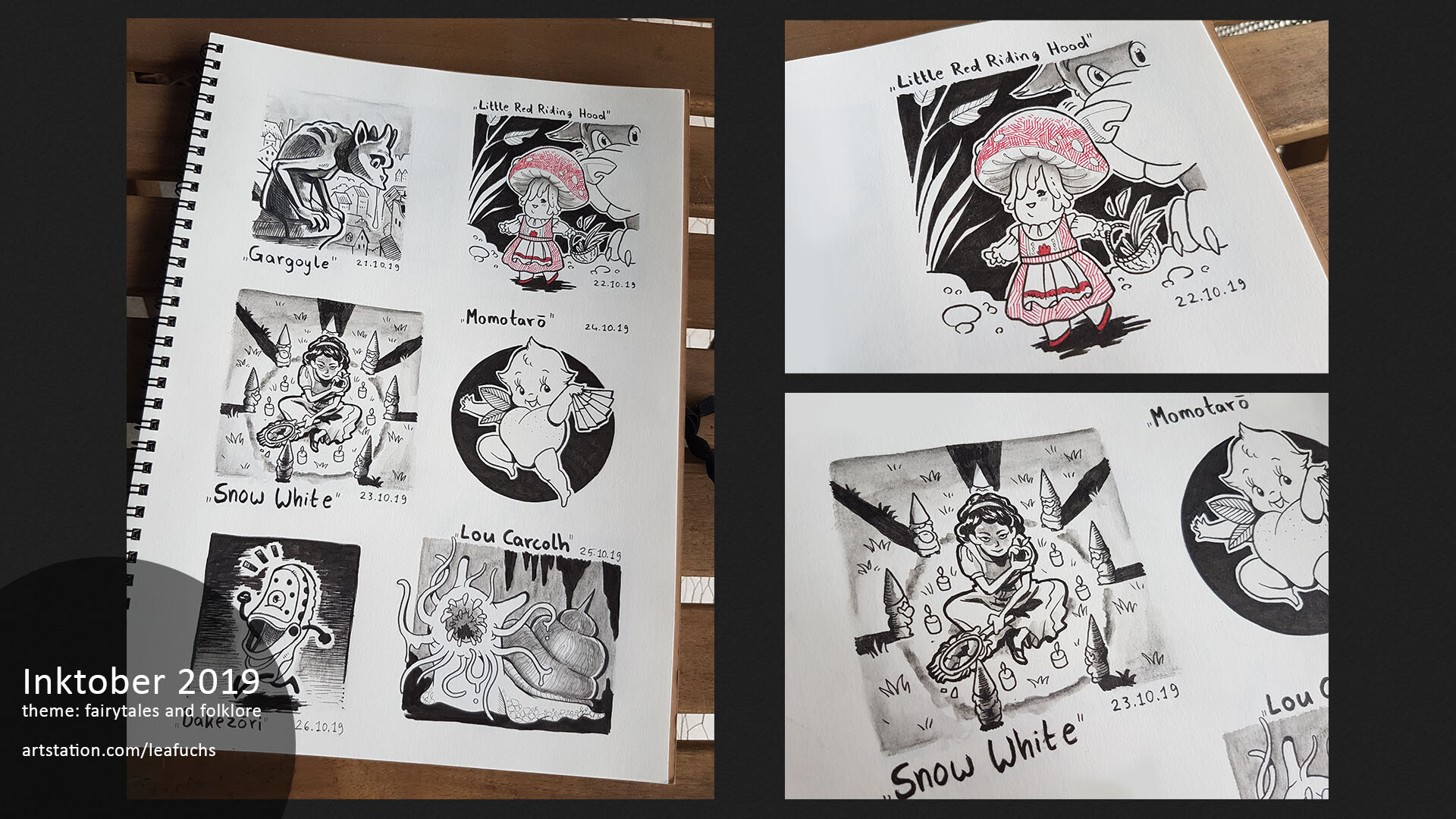 Lea Fuchs - Inktober 2019 - fairytales & folklore
