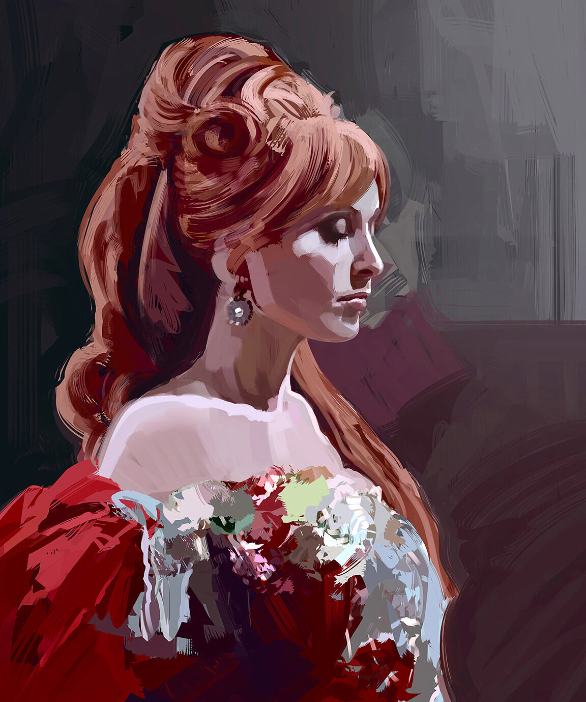 ArtStation - Sharon Tate study painting