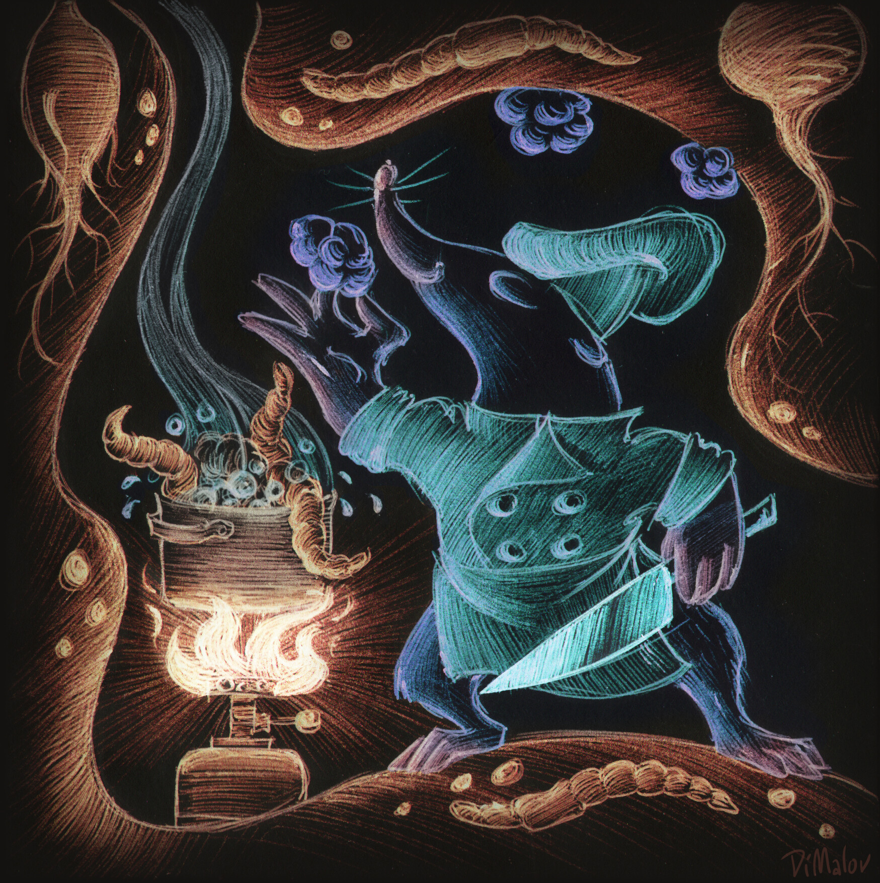 ArtStation - Mole and truffle