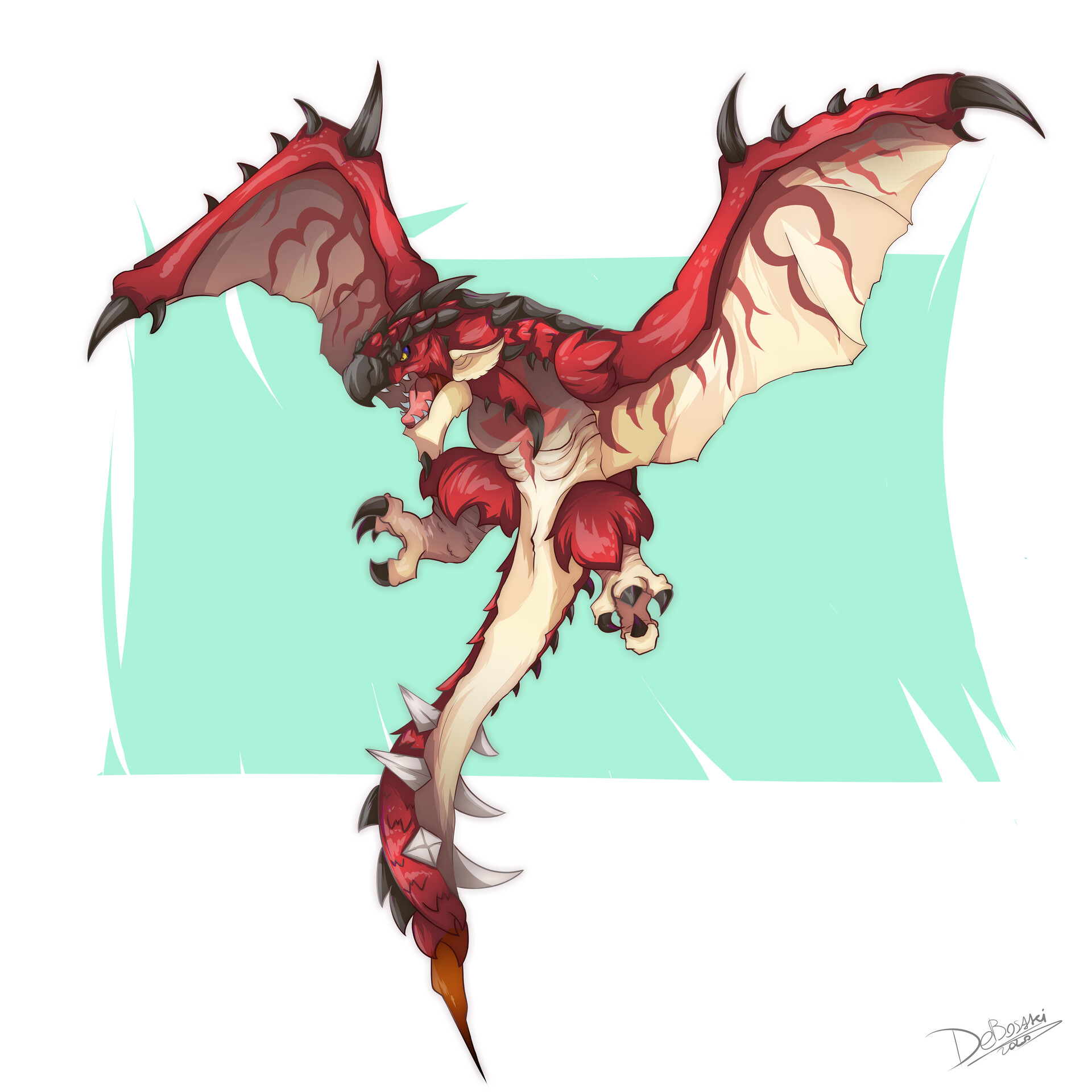 ArtStation - Rathalos fanart