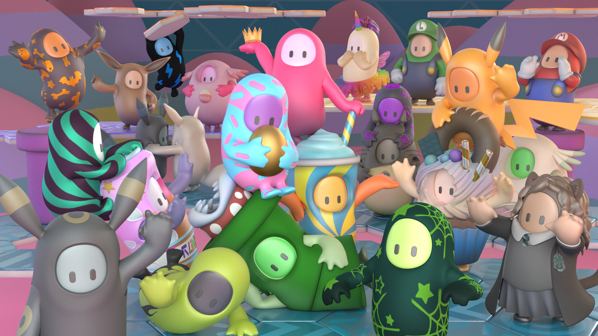 Nahia de la Calle - Fall Guys Fan Arts (Inktober 2020)